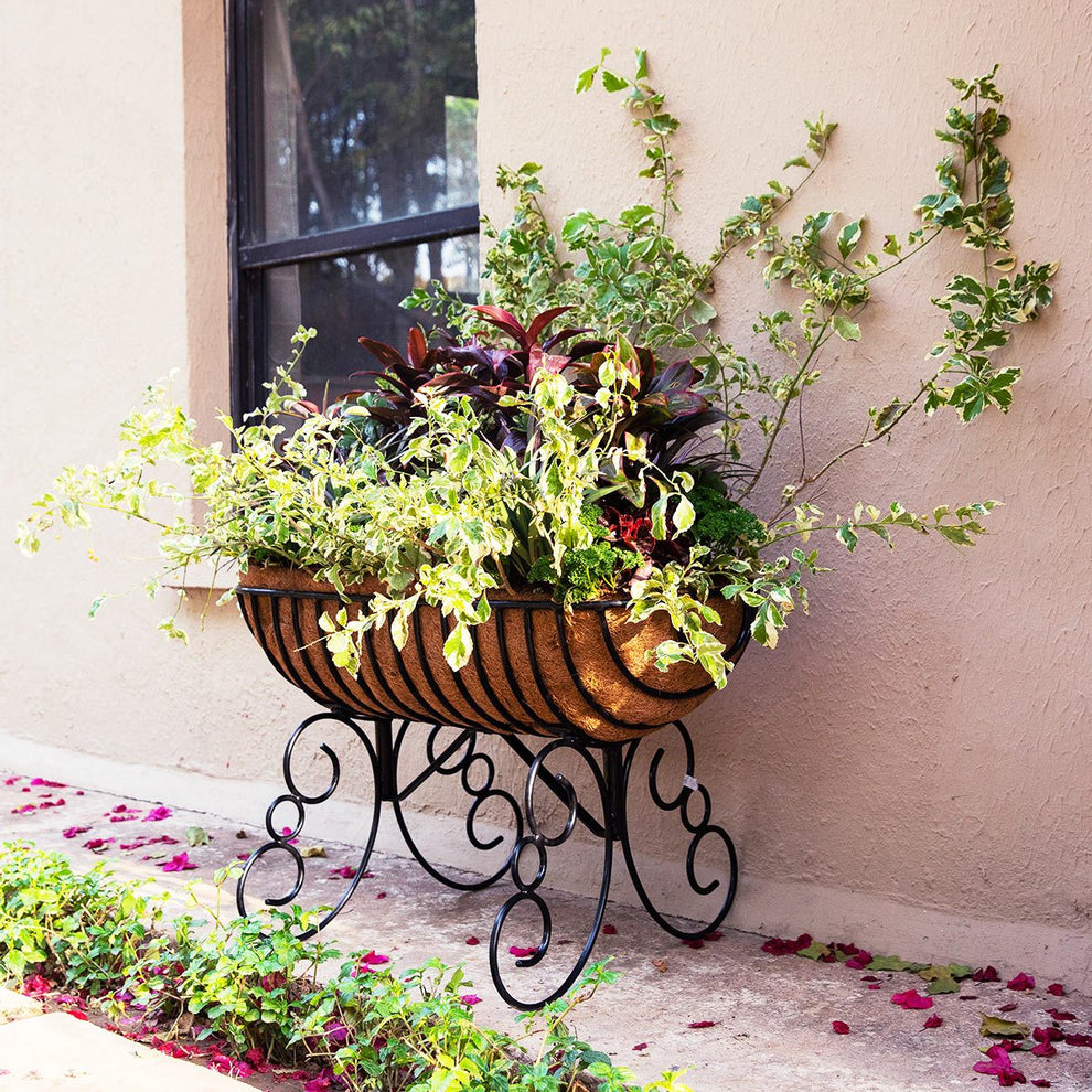 Indoor & Outdoor Cradle Planter for Plants (Coco-Liners) | EarthGarden ...