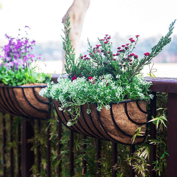 Traditional Window Box Hayrack Planter for Plants | EarthGarden